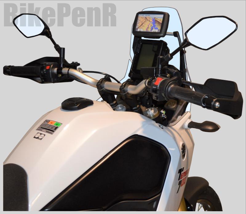 BikePenR R12GS-1 steun TomTom Garmin Tenere 700 - Motor navigatie ...
