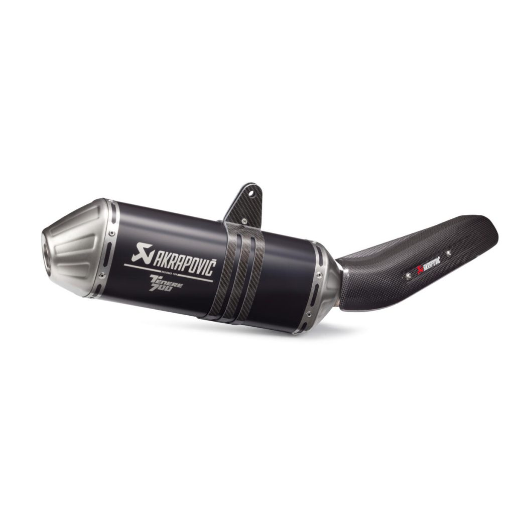 Yamaha Akrapovic Slip on Titanium zwart Tenere 700 - Motor uitlaat ...