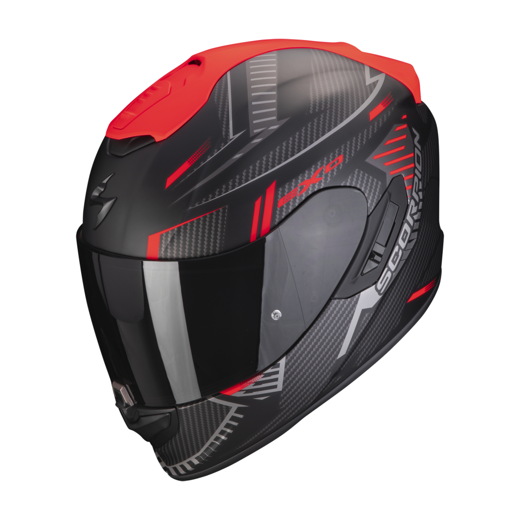 Scorpion Exo 1400 Evo Air Shell Matt Black Red - Integraalhelmen ...